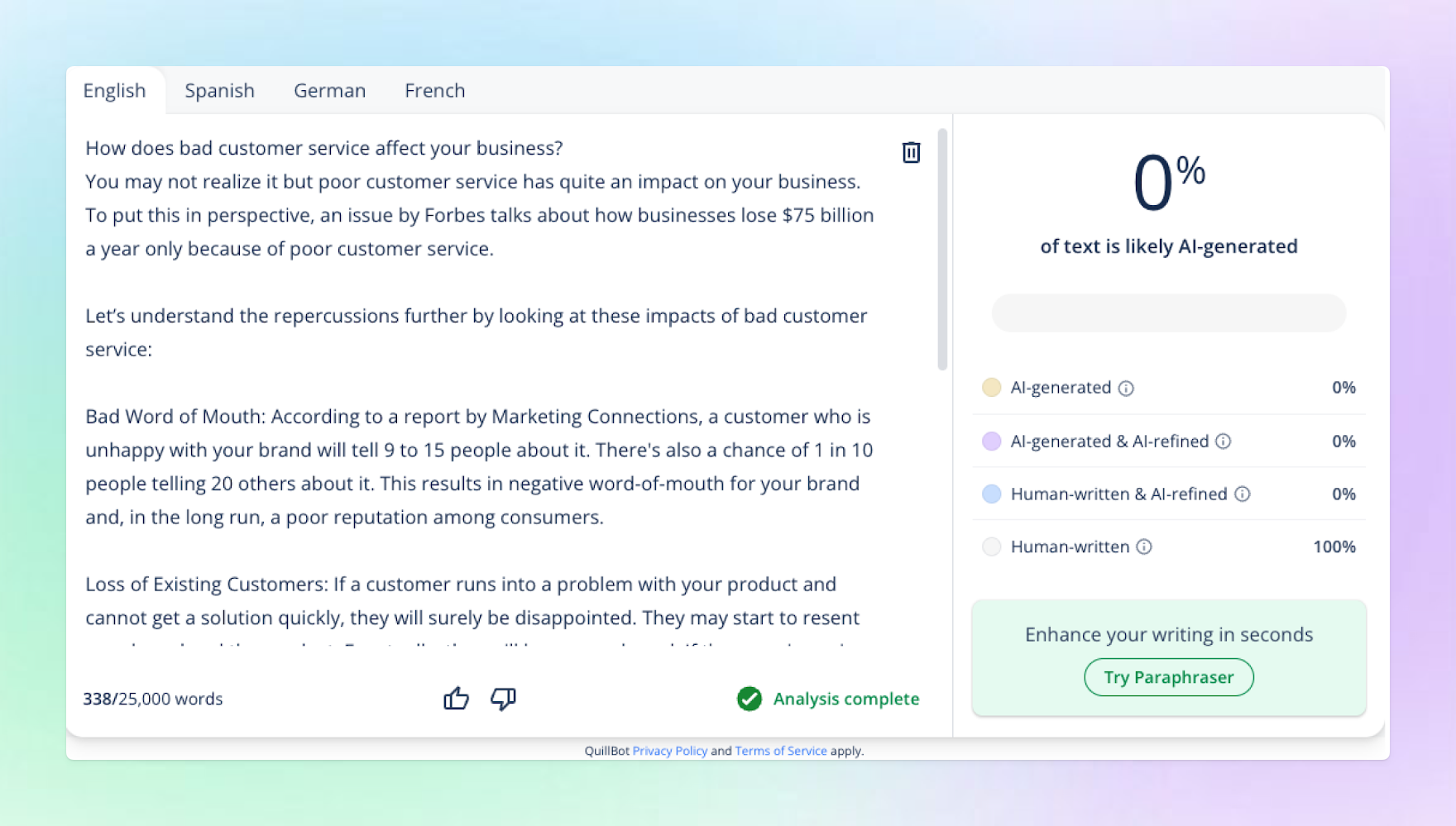 How to Detect if a Text is AI-Generated - Fresh van Root