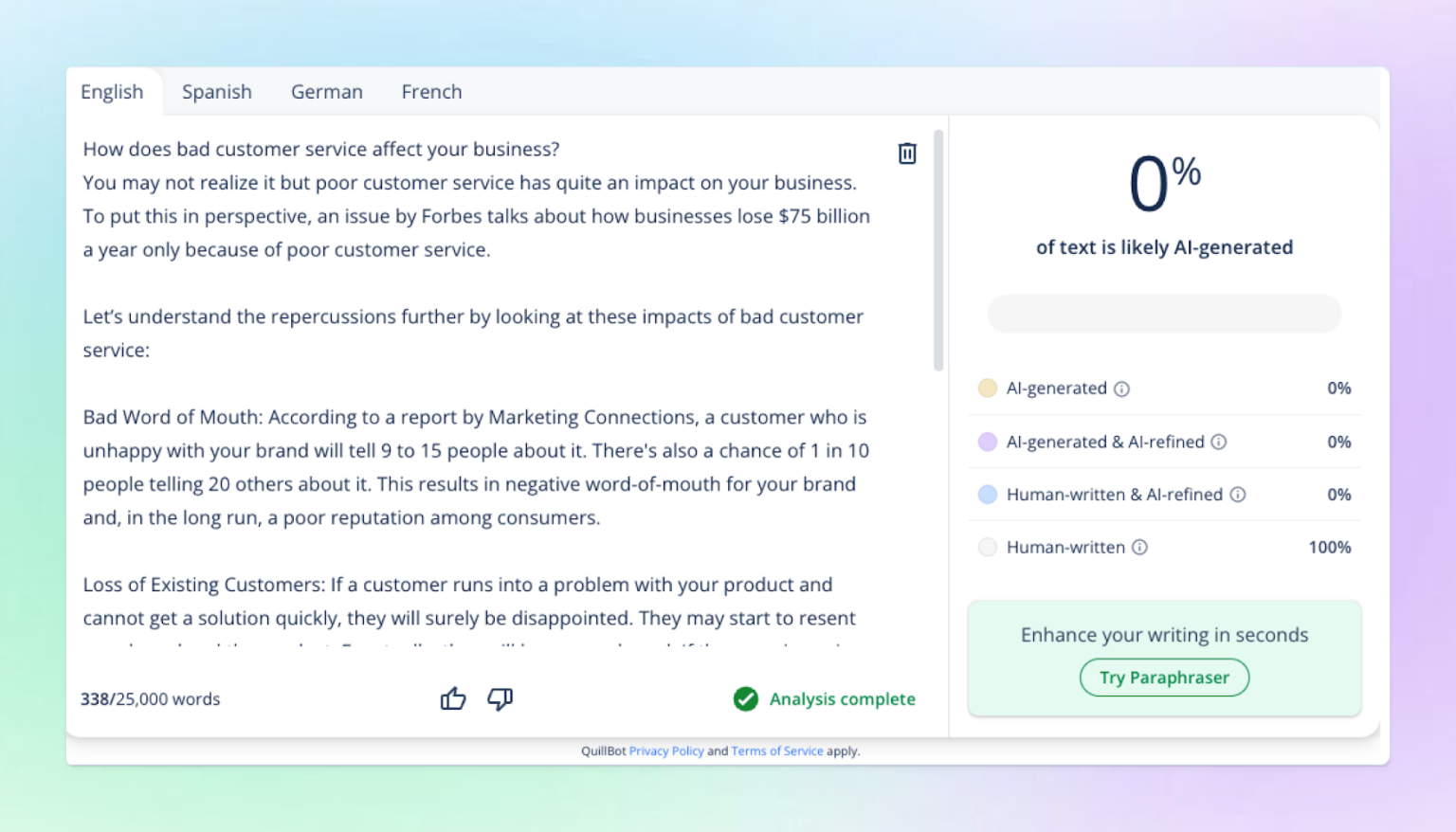 How to Detect if a Text is AI-Generated - Fresh van Root