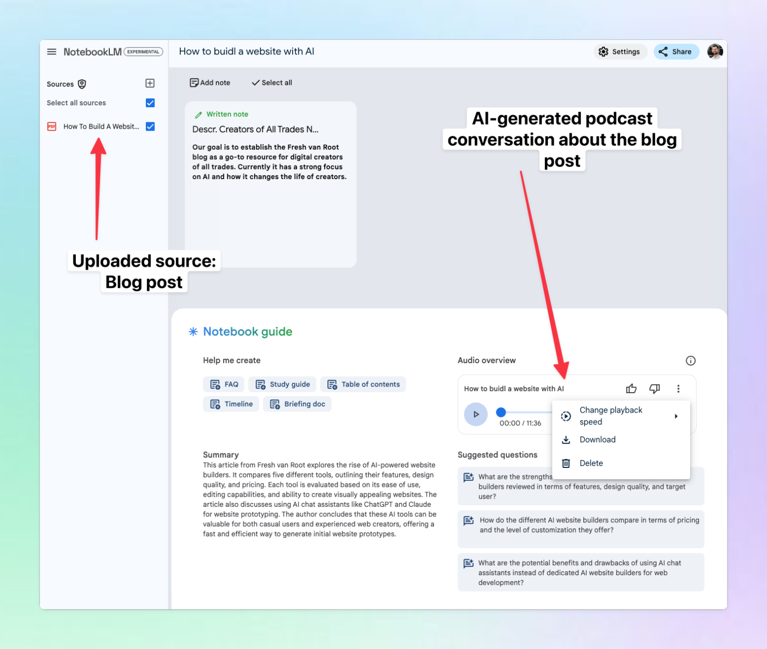 A Guide to Using NotebookLM by Google (How To + Examples)