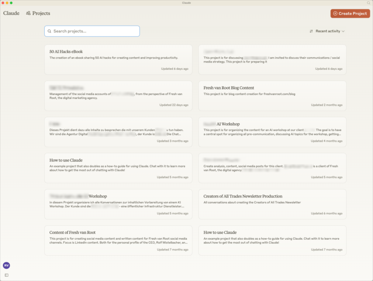 Claude Projects: My Experience After Months of Daily Use - Fresh van Root